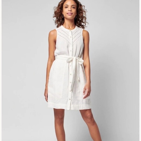 Faherty | Dresses | Faherty Bria Linen Sleeveless Dress | Poshmark